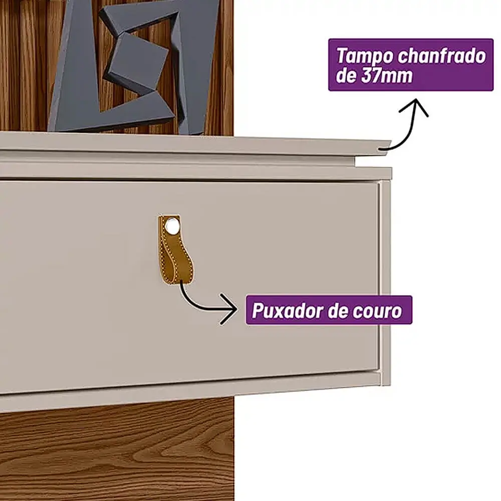 Painel Authentique para Tv Até 75 Polegadas Linea - Castelo dos Móveis