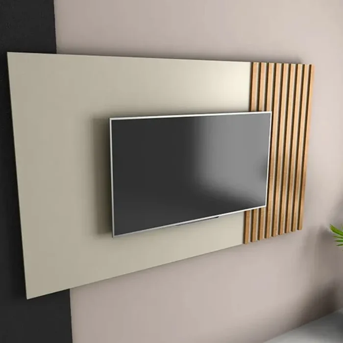 Painel Luara para Tv Até 60 Polegadas Ripado Borsari - Castelo dos Móveis