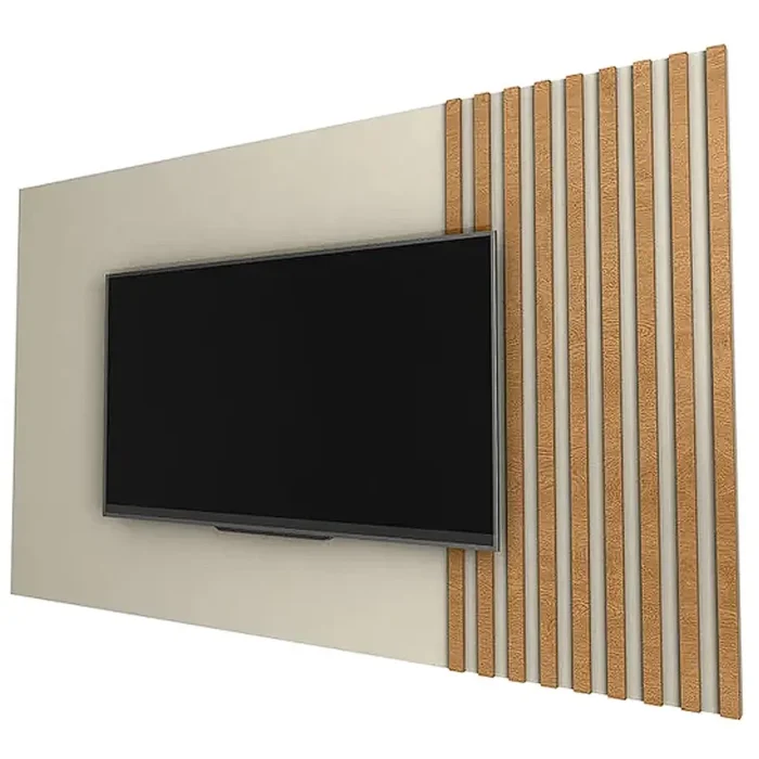 Painel Luara para Tv Até 60 Polegadas Ripado Borsari - Castelo dos Móveis