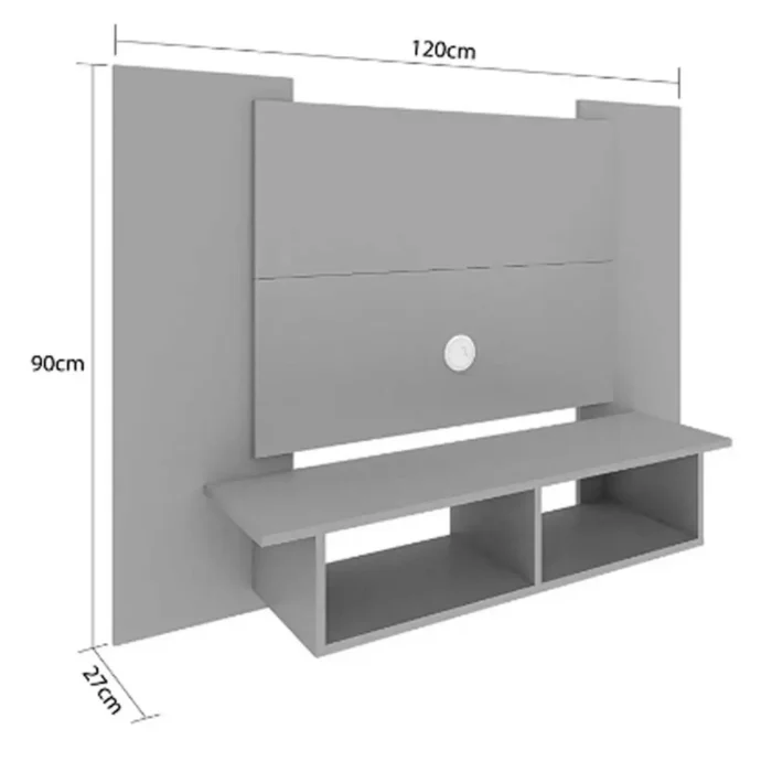 Painel Roger para Tv Até 48 Polegadas Fellicci - Castelo dos Móveis